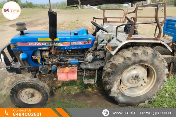 Used Powertrac Euro 50 2WD Tractor 2017 in Sillod, Sambhaji Nagar, MH ...